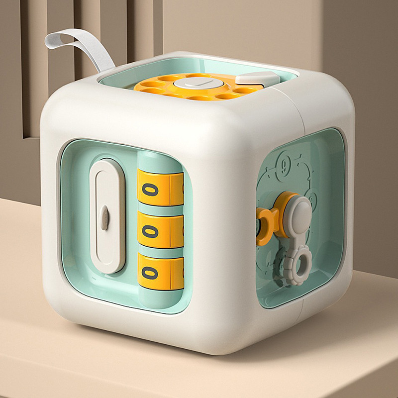 Jual Geetoy 6 In 1 Montessori Papan Sibuk Kubus Mainan Sensorik Untuk ...