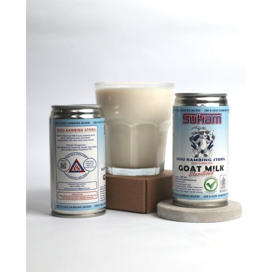 Jual d Sukam Goat Milk Susu Kambing Steril siap minum 100℅ susu murni ...