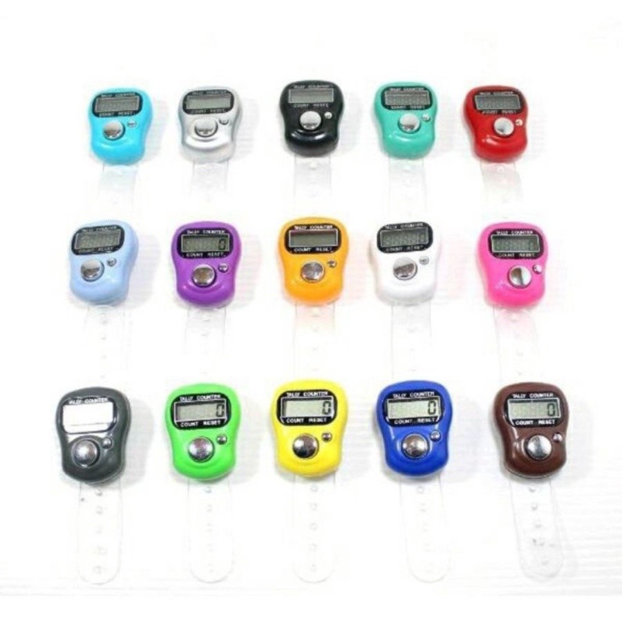Jual (PGS) Tasbih digital mini LED alat hitung jari tally finger tasbih ...