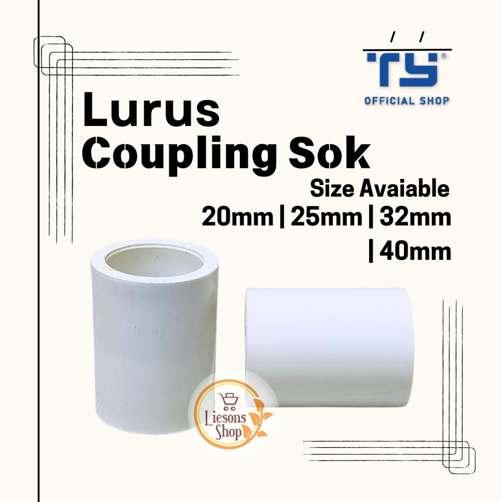 Jual Coupling Sok Lurus TY / Sambungan Pipa Pipe U – PVC by 3 Pawns ...