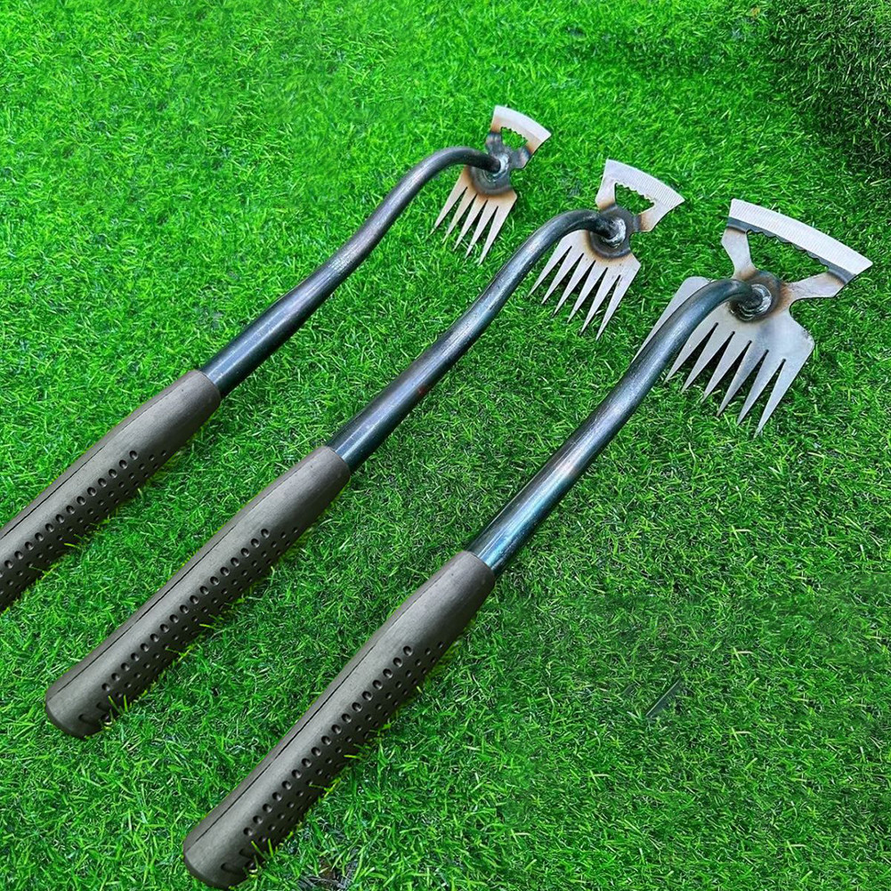Jual 2 In 1 Hand Weed Remover Ergonomic Handle Manual Loose Soil Weeder ...