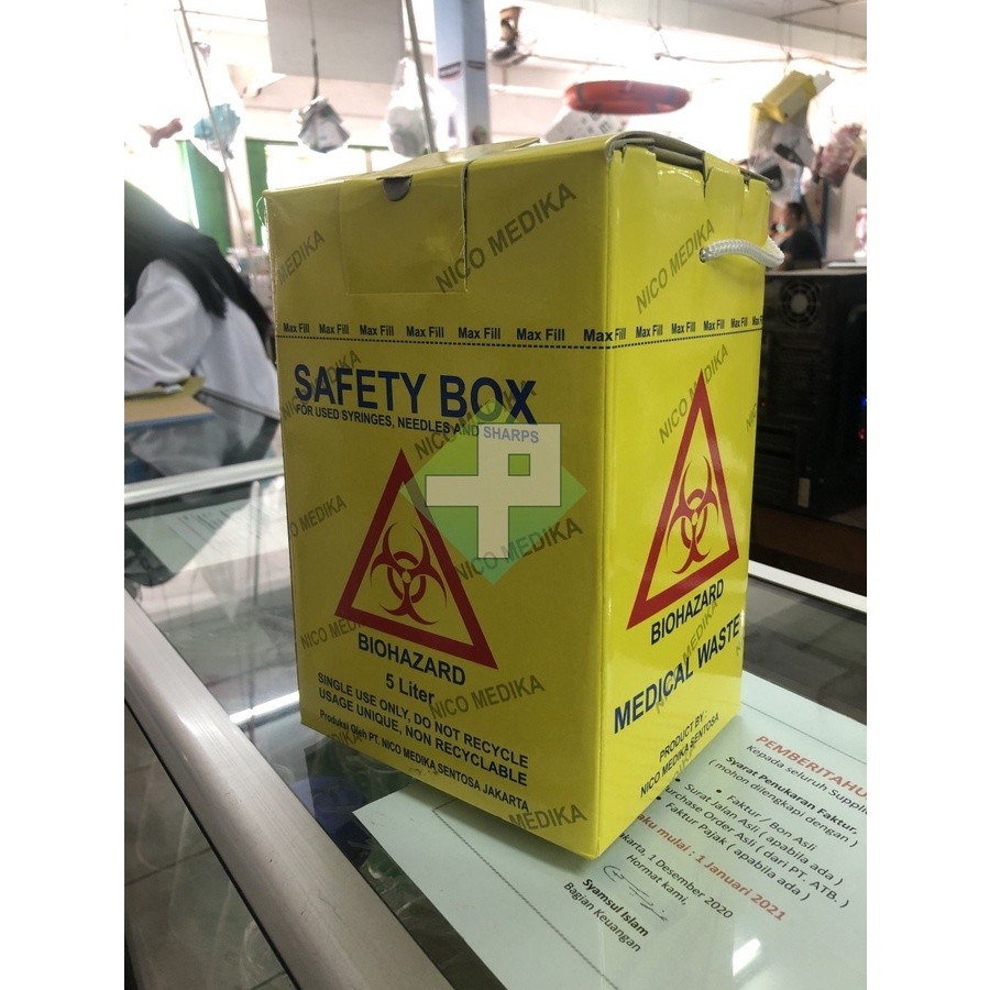Jual Biohazard - Safety Box Medis / Tempat Sampah Medis | Shopee Indonesia