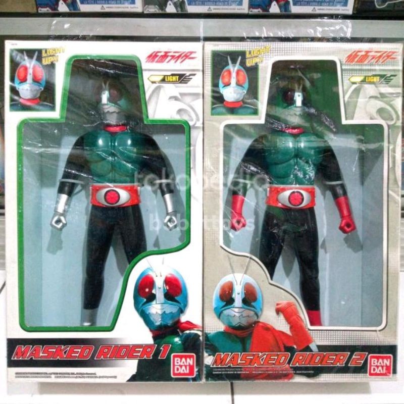 Jual FF KAMEN RIDER LIGHT UP MASKED RIDER 1 & 2 ACTION FIGURE BANDAI ...