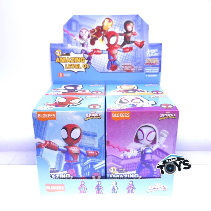 Jual Blokees Marvel Spidey Amazing Friends Model Kits Amazing Level 01 ...
