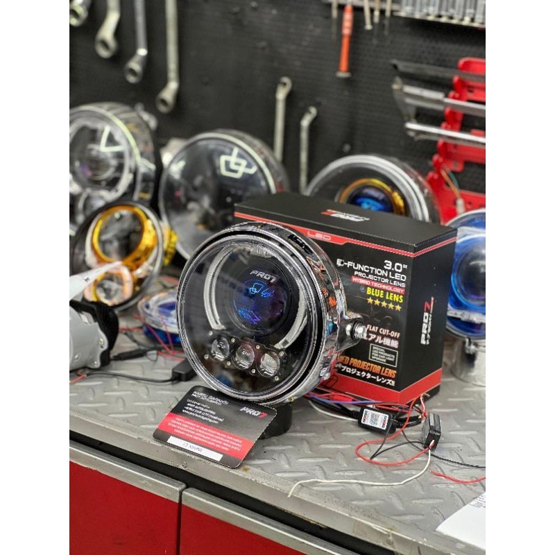 Jual BILED PRO7 MINILASER NINJA AES TURBO DOBEL LASER 3 INCH DEVIL RGB ...