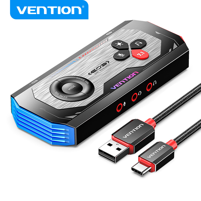 Jual Vention External USB Computer Sound Card 7.1 Channel Gaming Audio ...