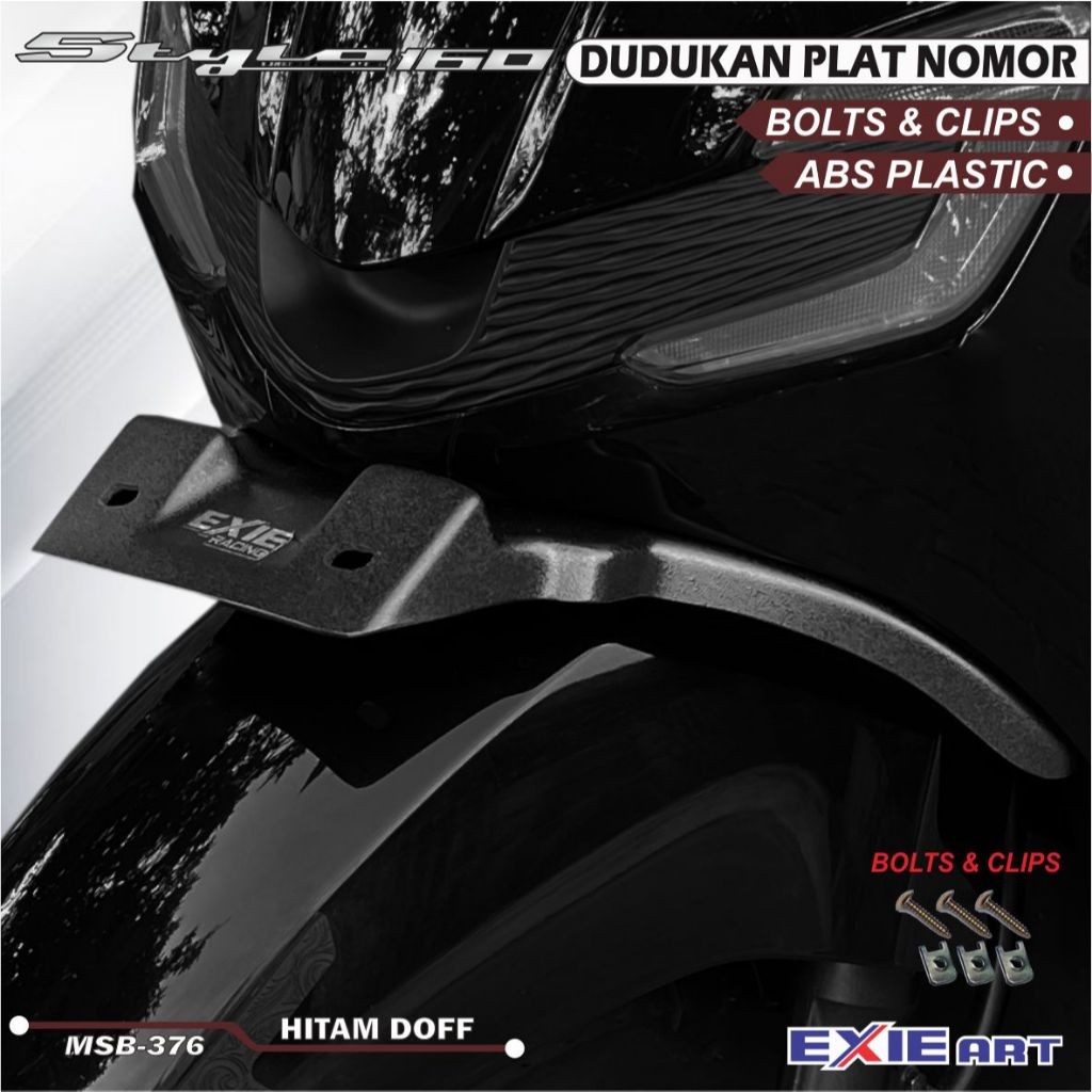 Jual TINBACKSHOP Cover Dudukan Plat Nomor Honda Stylo 160 Cover Variasi ...