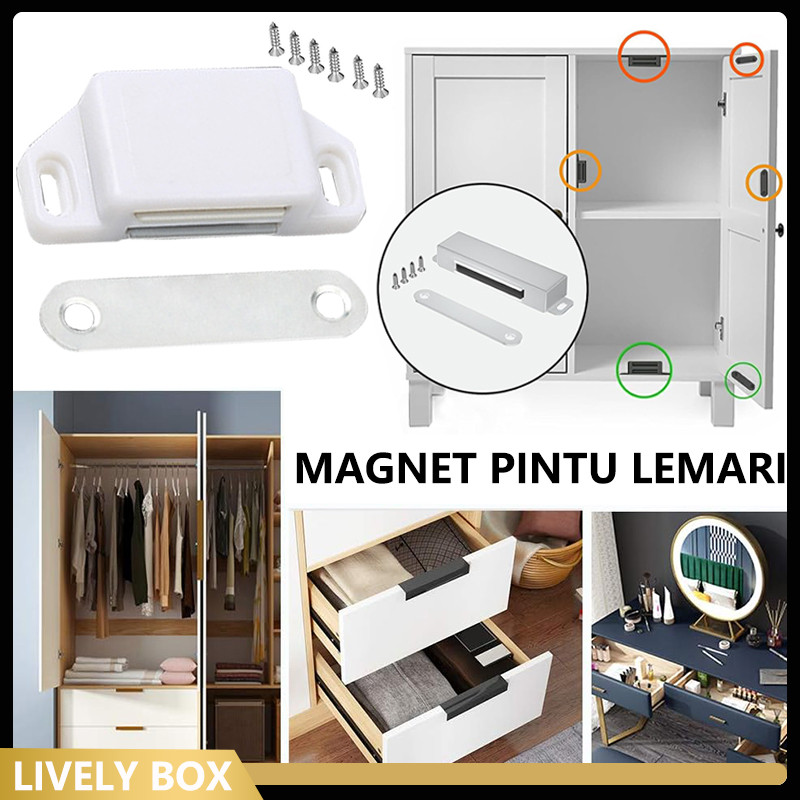 Jual Magnet Pintu Lemari /Magnit Pintu Putih Coklat Lemari Kunci ...