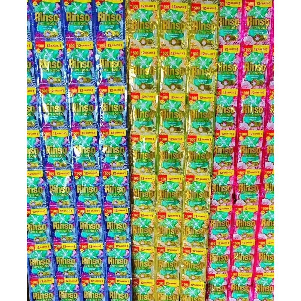 Jual VIRAL Rinso Cair Sachet Renceng - Sabun Cuci Pakaian 1 Renceng 12 ...