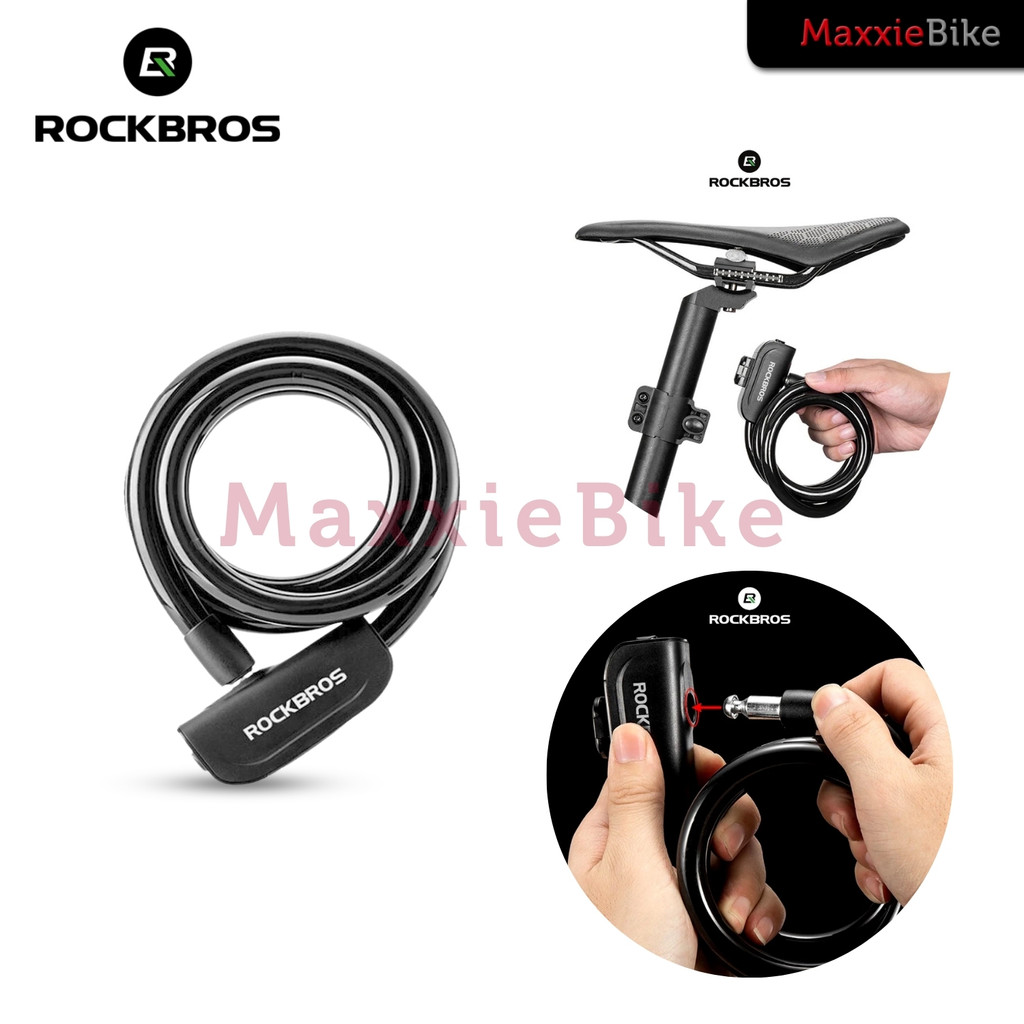 Jual ROCKBROS 32420515001 Kunci Gembok Sepeda Bike Bicycle Lock Ring ...