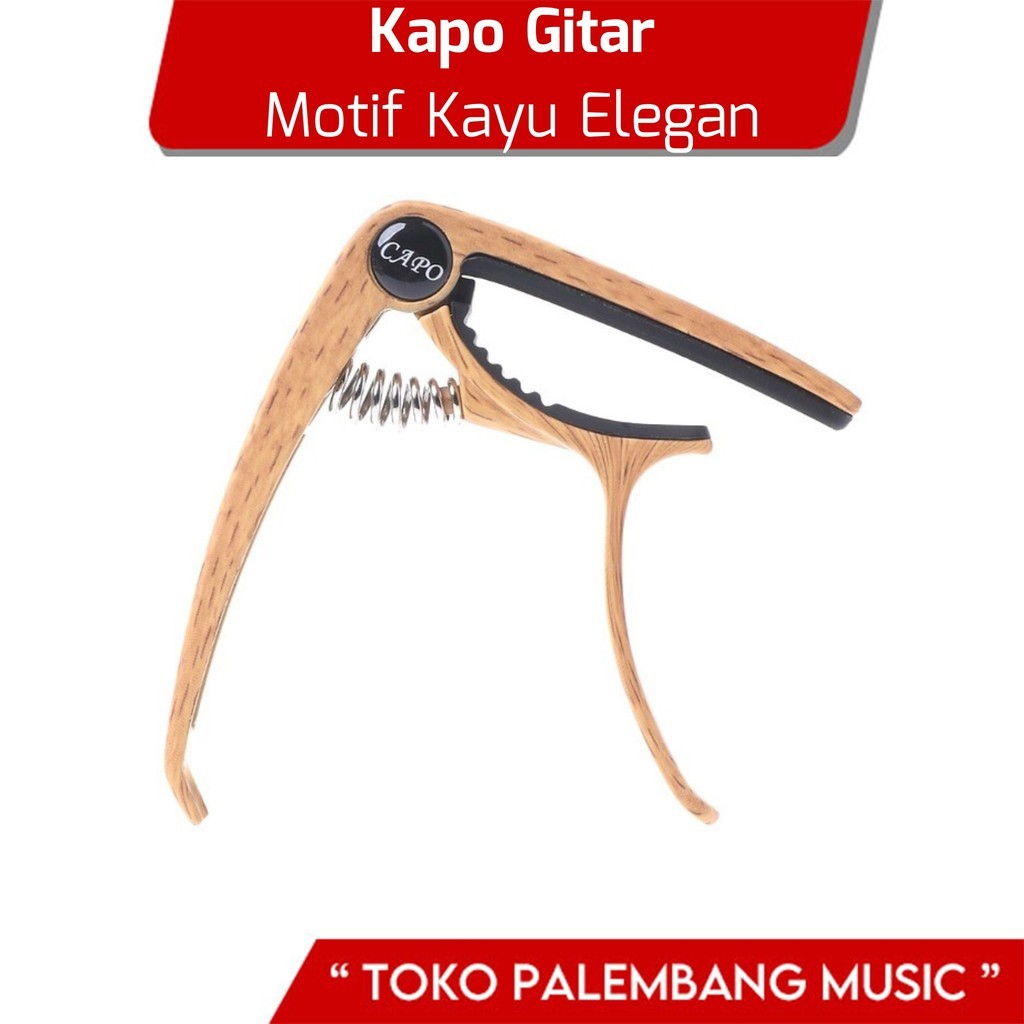 Jual Kapo Gitar Motif Kayu Bahan Desain Kayu Capo Wood Gitar Akustik ...