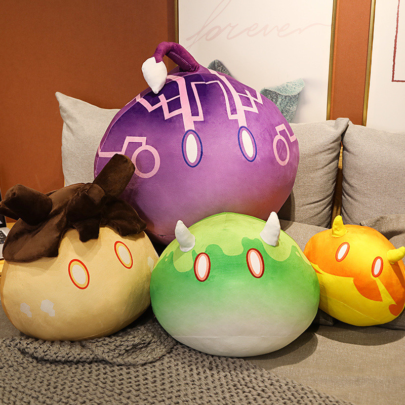 Jual 10-60cm Genshin Impact Slime Plush Toys Element Game Cosplay Doll ...