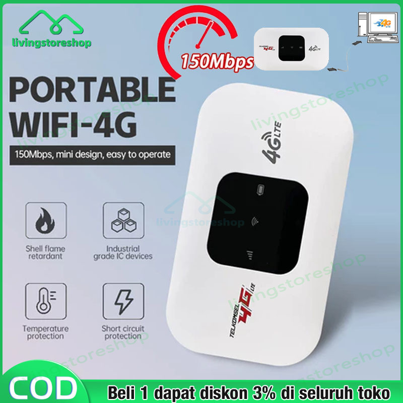 Jual Modem WIFI Mifi All Operator 4g Mudah Dibawa USB 500Mbps 4g ...