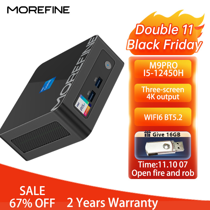 Jual MOREFINE M9PRO Mini PC 12900HK Intel Core I9 Gaming Mini Pc 12450H ...