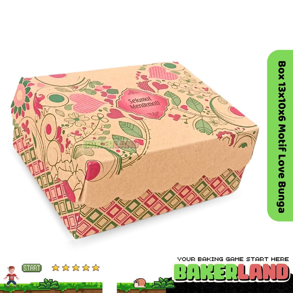 Jual Dus Snack 13x10x6 Motif / Dus Kue / Kemasan Fried Chicken / Dus ...