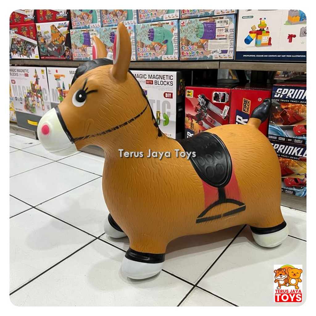 Jual MAINAN ANIMAL JUMPING KUDA DUDUK KARET / MAINAN KUDA KARET ...
