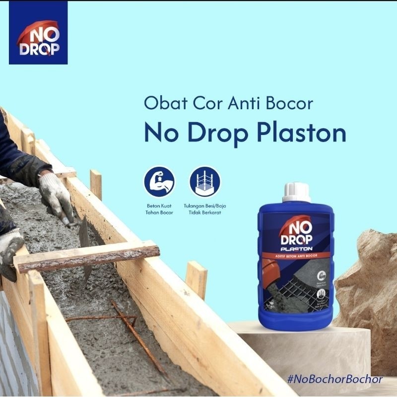 Jual OBAT COR NO DROP PLASTON 1KG PENGERAS DAK BETON ANTI BOCOR ...