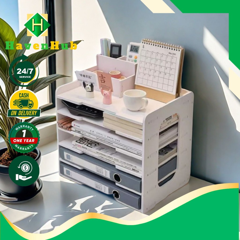 Jual HavenHub - Rak Meja Susun Vintage Minimalis Multifungsi Storage ...