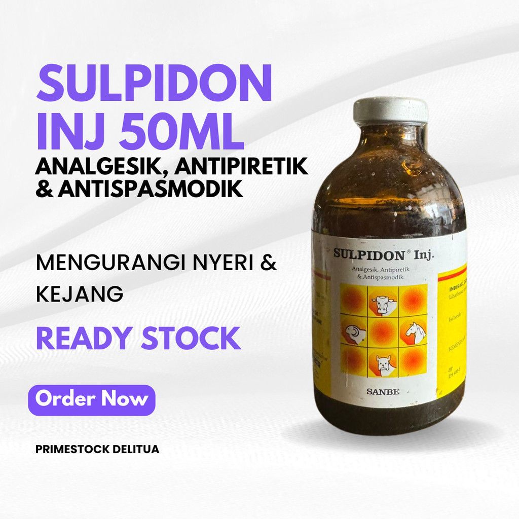 Jual SULPIDON Inj 50ML Sanbe: Analgesik, Antipiretik, dan Antispasmodik ...