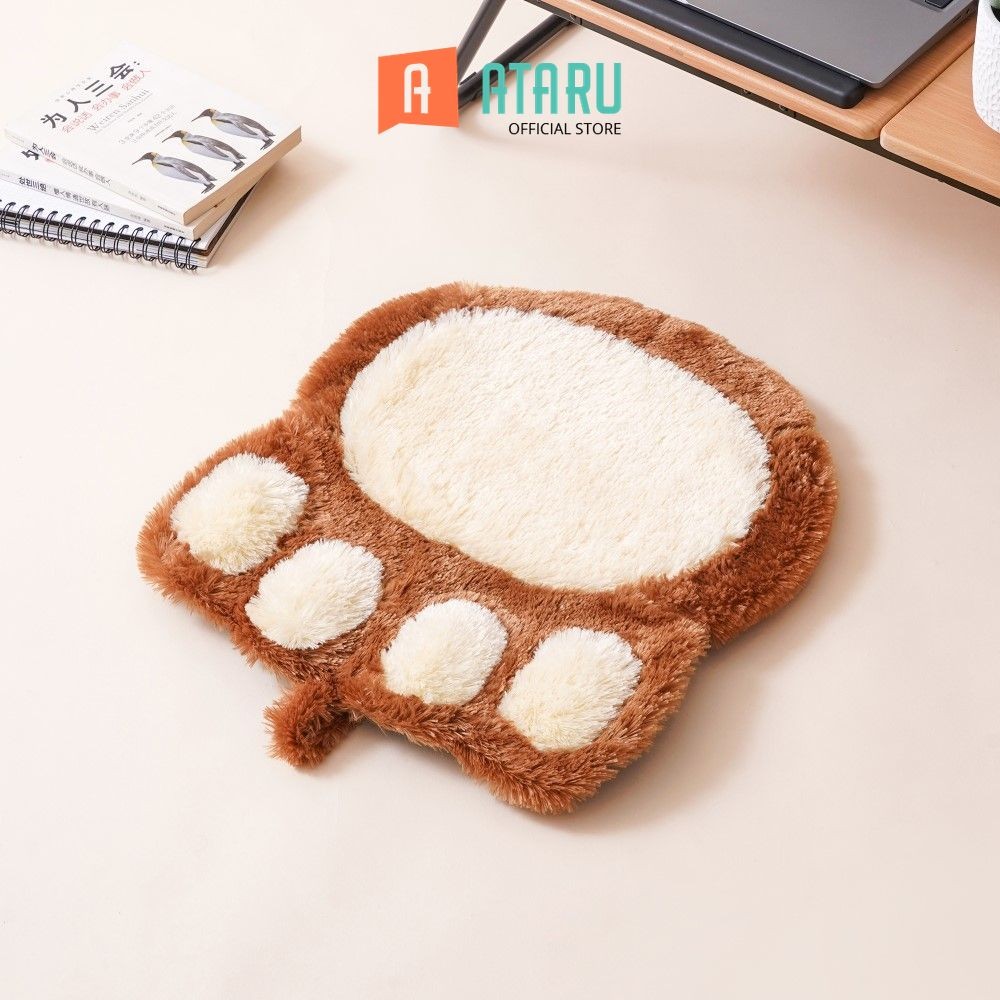 Jual Ataru 43X43 cm Keset Kamar Tidur Paw - Cokelat Bedroom Mat Shape ...