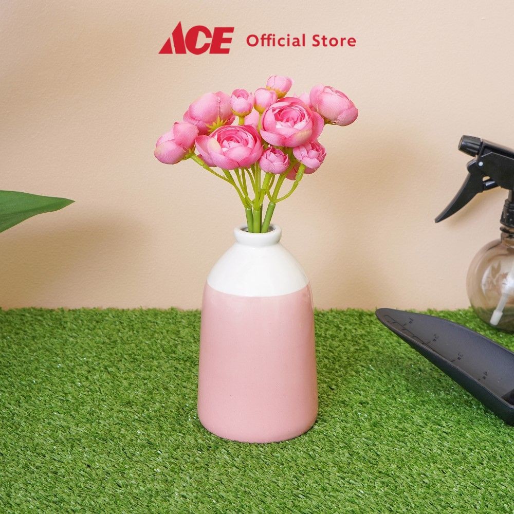 Jual Arthome 15.2 cm Bunga Artifisial Dengan Pot - Pink Tumbuhan Buatan ...