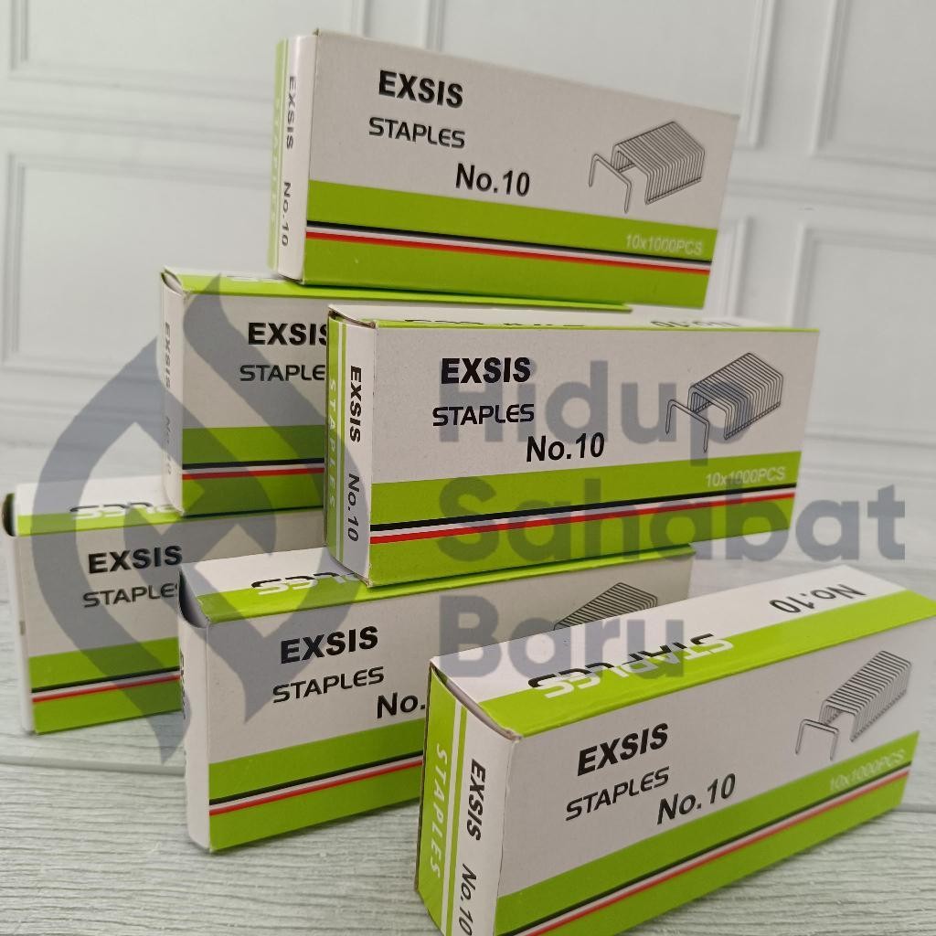 Jual SATU PACK ( 10 BOX KECIL ) Isi Staples Kecil No. 10 Murah | Shopee ...