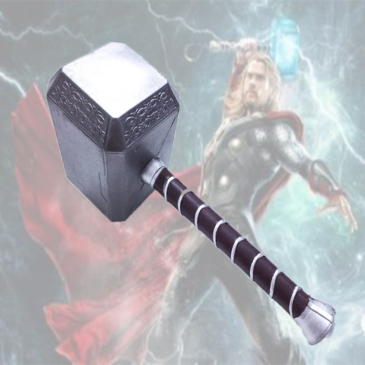 Jual Hot Toys 43cm Marvel the Avengers Anime Figures Thor Hammer Model ...