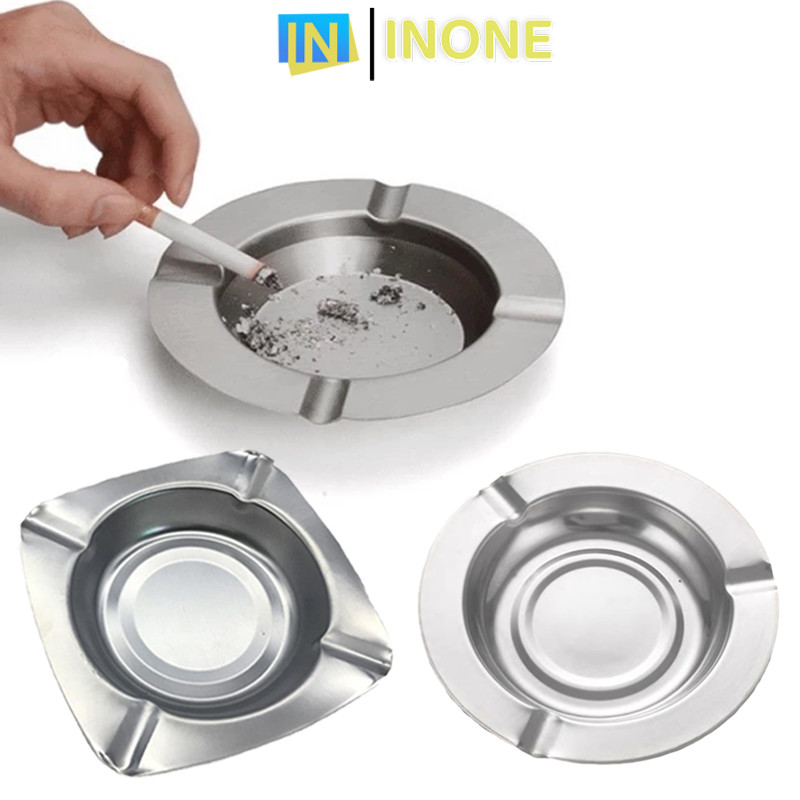 Jual INONE - 5PCS Asbak Stainless 12 CM / Asbak Rokok Stainless Bulat ...