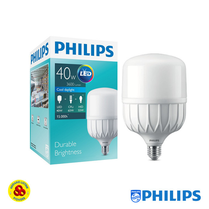 Jual LLB99 Philips Lampu LED TrueForce 40W Putih E27 LED Bulb TForce 6500K CDL | Shopee Indonesia