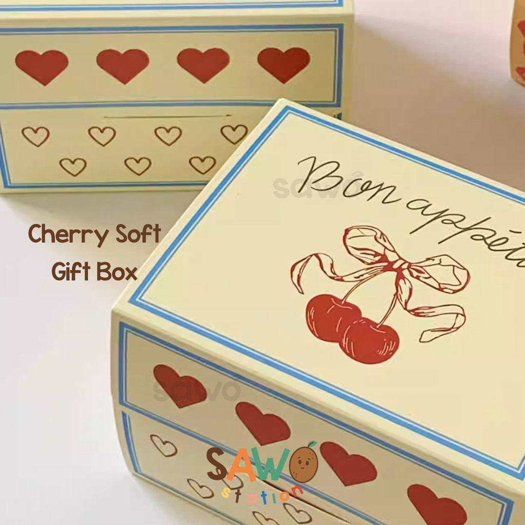 Jual Cherry Soft Gift Box Packaging Dus Makanan Hadiah Kado Bungkus ...