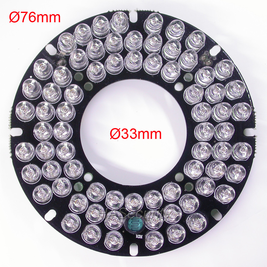 Jual Infrared 72x (5mm) IR LED board night vision for CCTV IP AHD CVBS ...