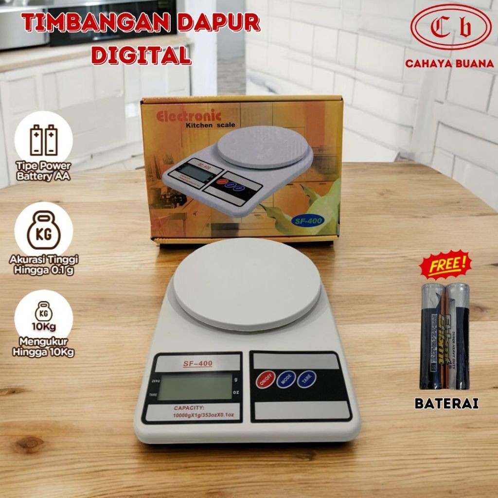 Jual Timbangan Dapur Digital SF-400 Portable / Timbangan Digital Mini Kitchen Scale / Timbangan ...