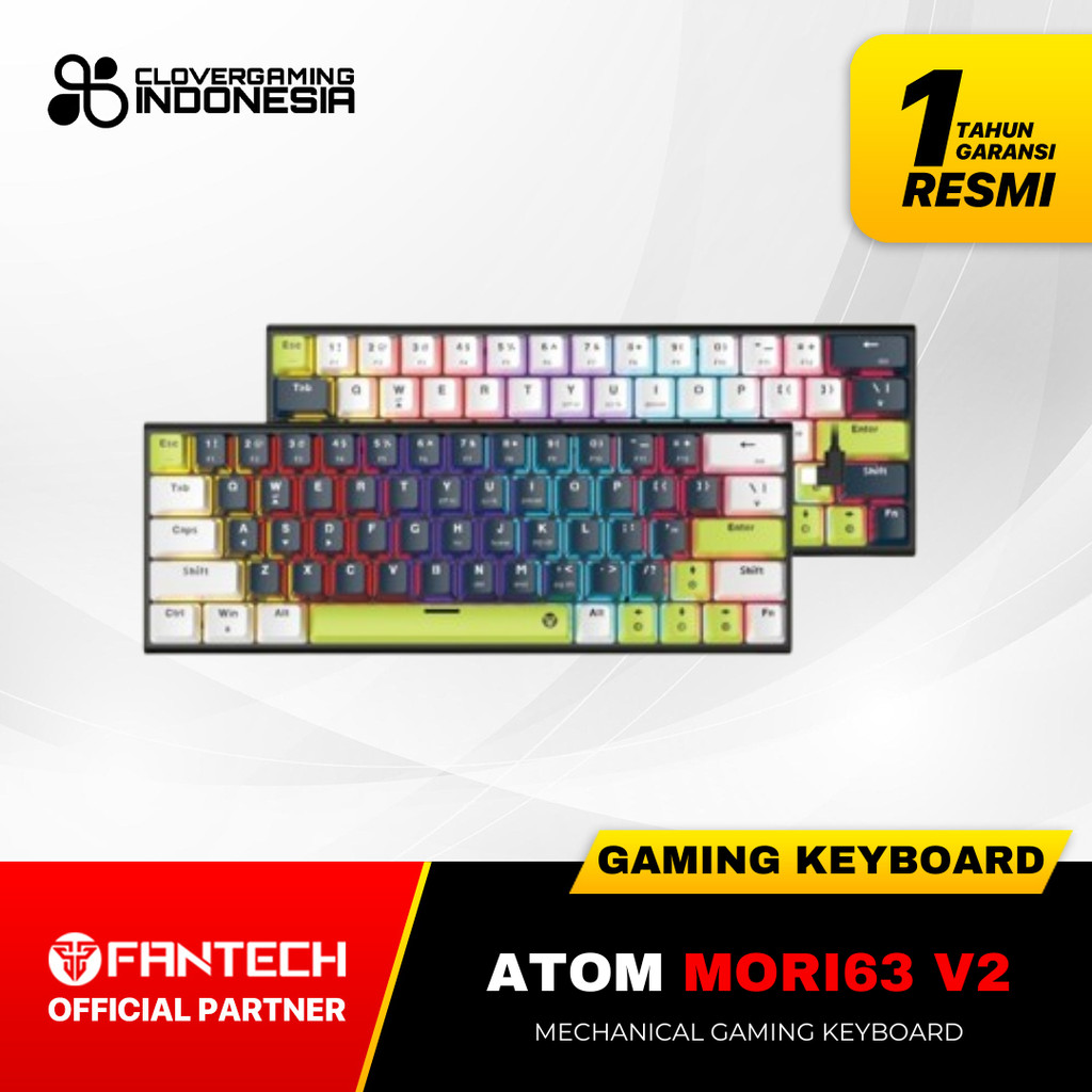 Jual Fantech Atom63 Atom-63 MK874 V2 Mori Edition Wired Mechanical ...