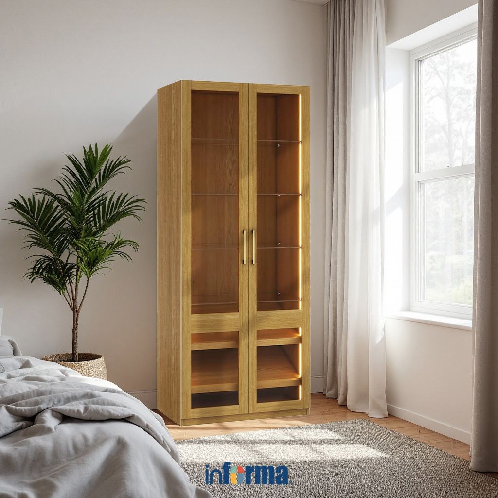 Jual Informa Kenn Kabinet Sepatu & Tas 2 Pintu - Cokelat Organizer ...