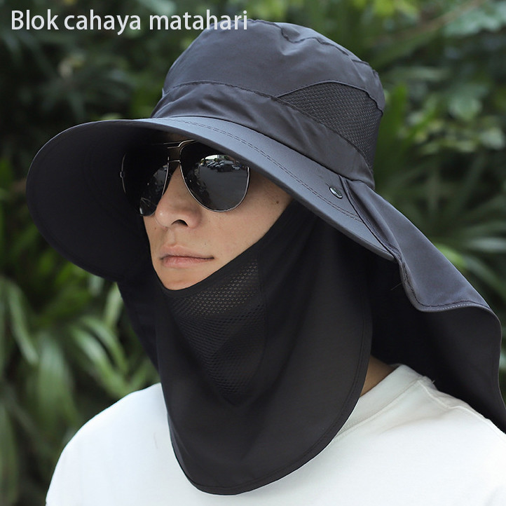 Jual Topi Bucket Rimba Hat Hiking Pria/Wanita Topi Gunung Pantai Visor ...