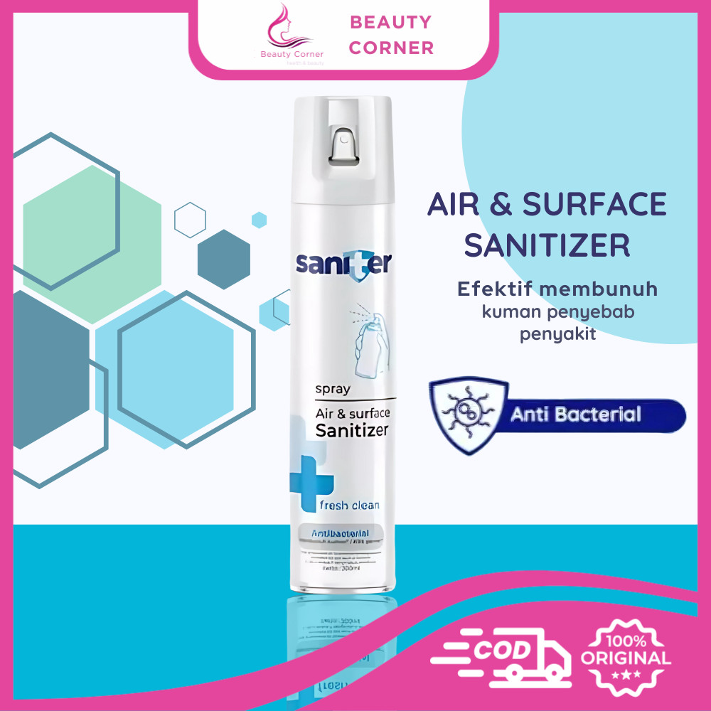 Jual Saniter Aerosol Spray Air & Surface Sanitizer - 200ml | Shopee ...