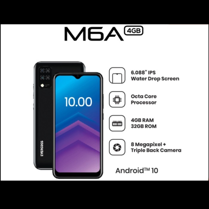 Jual evercoss m6a 4gb 32gb Black | Shopee Indonesia