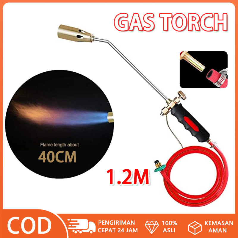 Jual 【COD】Gas Torch Dengan 1.2m Selang Alat Bakar Heating Torch 51cm ...