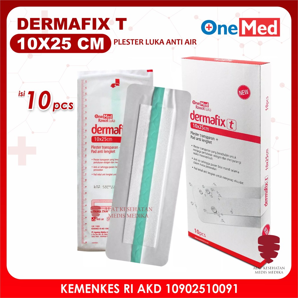 Jual Dermafix T 10 x 25 cm Onemed Plaster Transparan 10x25cm Plester ...