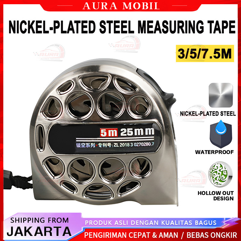 Jual Alat Ukur Meteran Roll 3m/5m/7.5m Panjang Stainless Tebal/Meteran ...