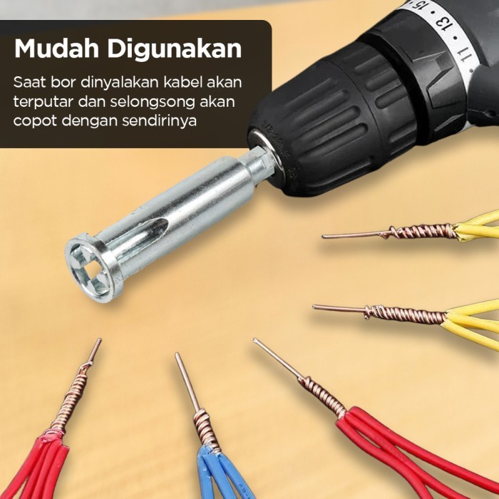 Jual Alat Pemutar Kabel 2-5 Hole Bor Sambung Automatic Twist Wire ...