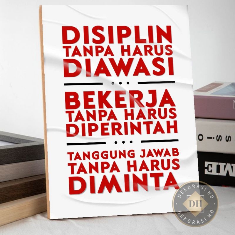 Jual Hiasan Dinding Quotes Motivasi Poster Kayu Kata Kata Mutiara ...