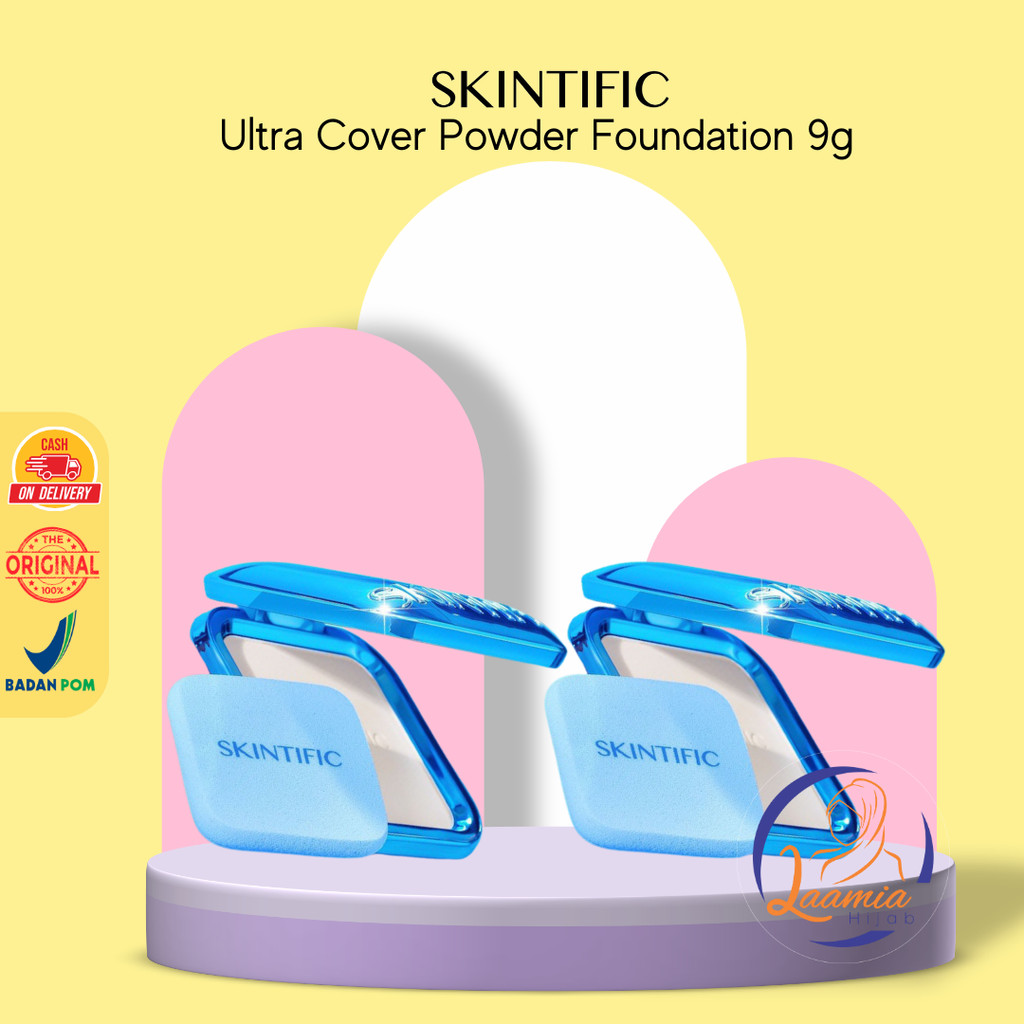 Jual Najmia 2 - SKINTIFIC - Ultra Cover Powder Foundation 9g | Two Way ...