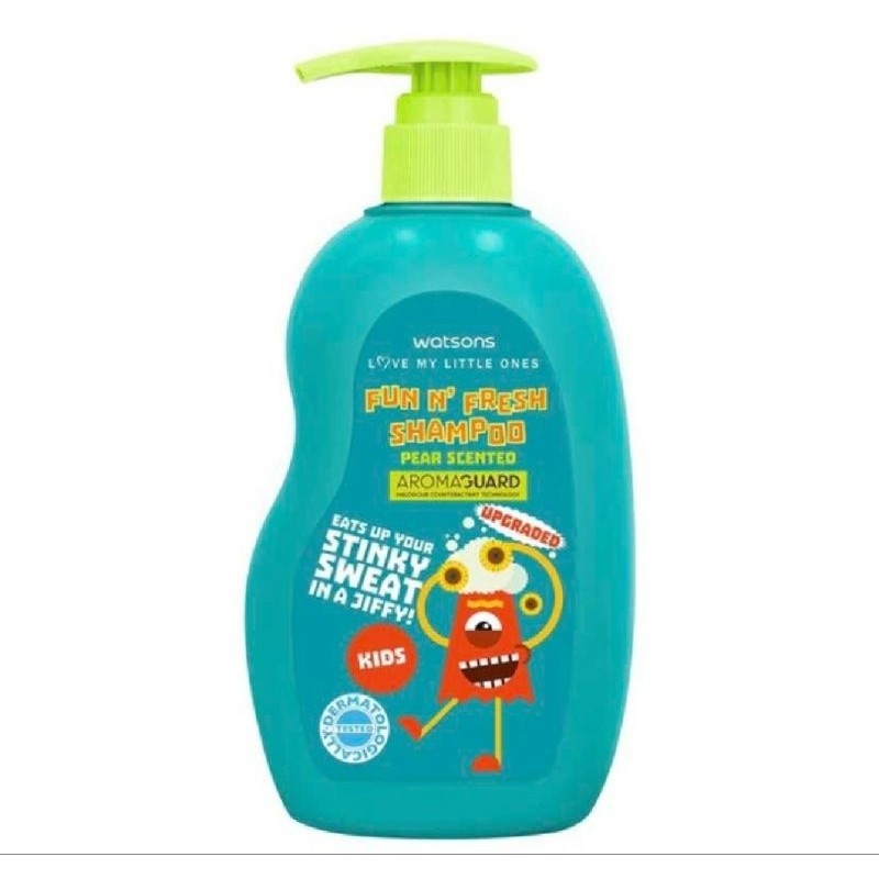 Jual Watsons Fun & Fresh Shampoo Pear Scented Aroma Guard for kids 500 ...