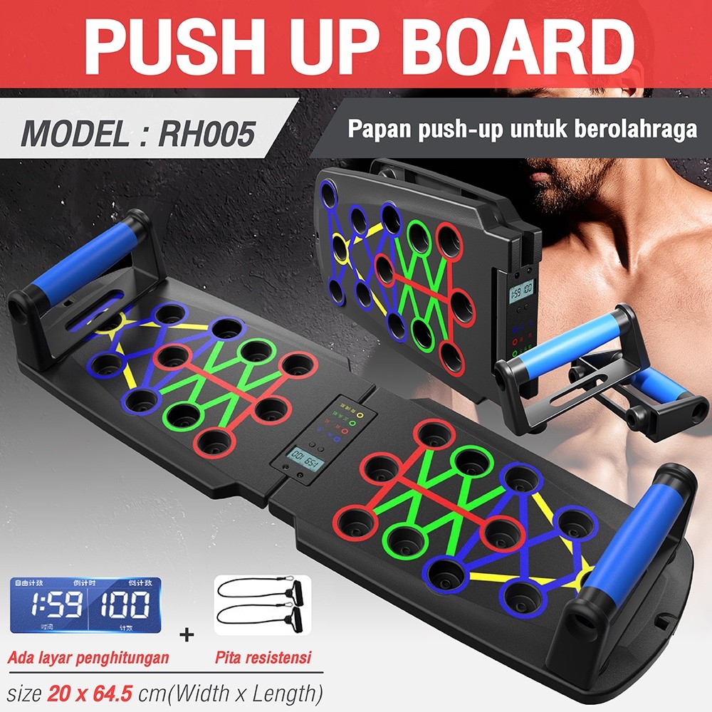 Jual HTD SPORT Push Up Board Push Up Stand 27in1Alat Push Up RH003 Alat ...