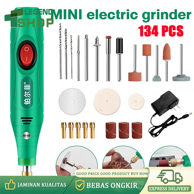 Jual Bor Mini 12V DC 15000 RPM Mini Drill Electric Engraver Grinder ...