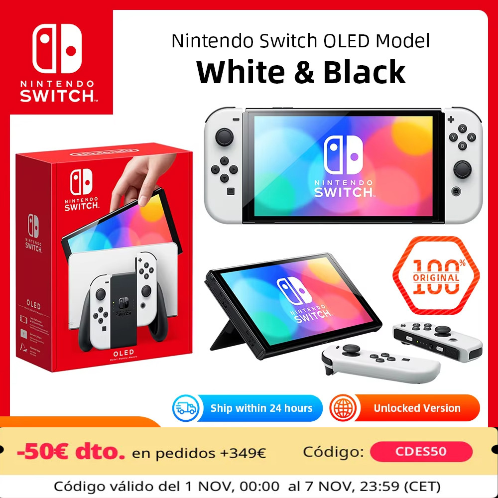 Jual Nintendo Switch OLED Video game console with Joy Con 7 inch OLED screen TV Tabletop ...