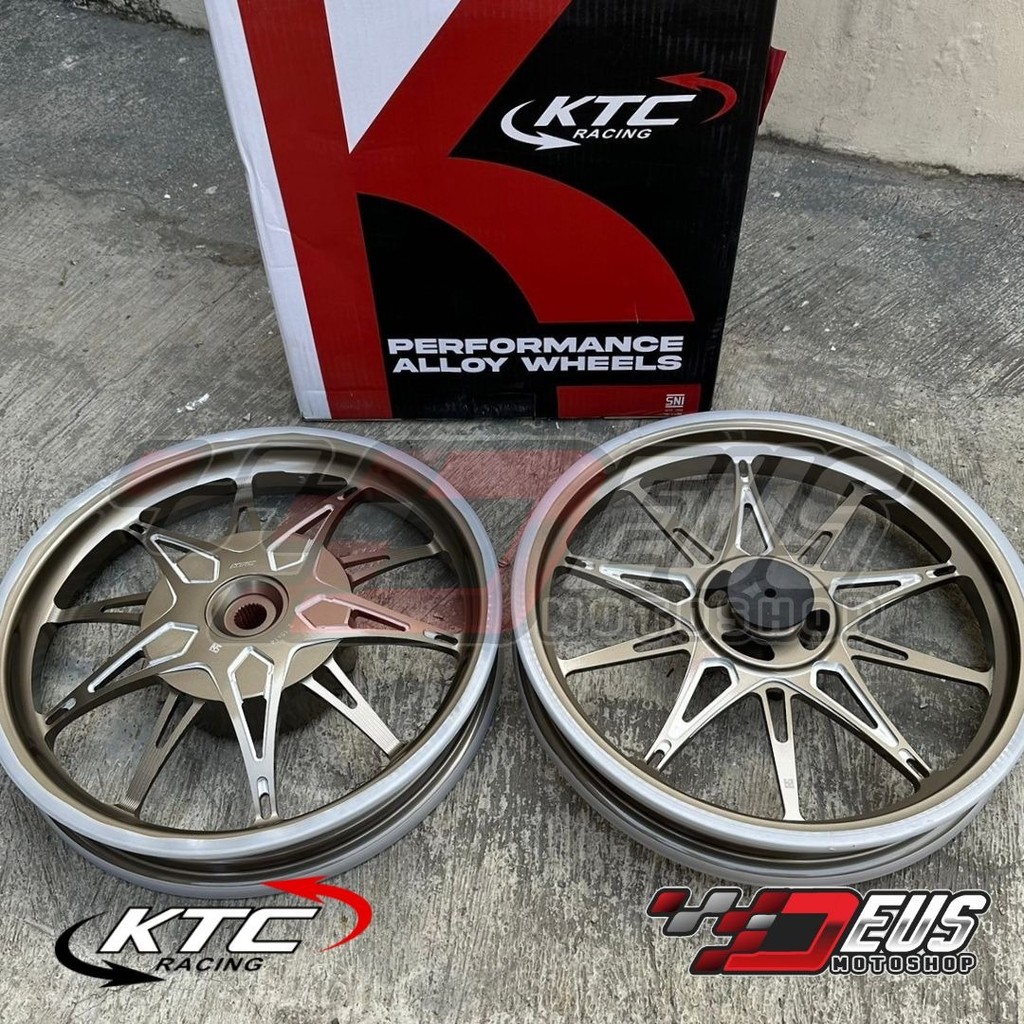 Jual Velg KTC Racing Beat Scoopy Genio Vario 110 Chronos palang 10 new dual tone | Shopee Indonesia
