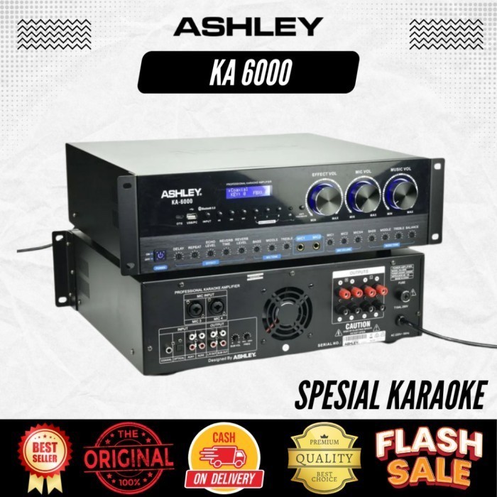 Jual Amplifier Karaoke Ashley k 6000 Bisa Angkat 12 x 2 | Shopee Indonesia