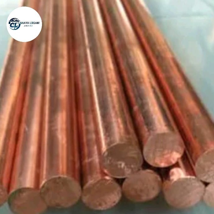 Jual As tembaga diameter 16mm x 1000mm-tembaga grounding/tembaga bulat ...